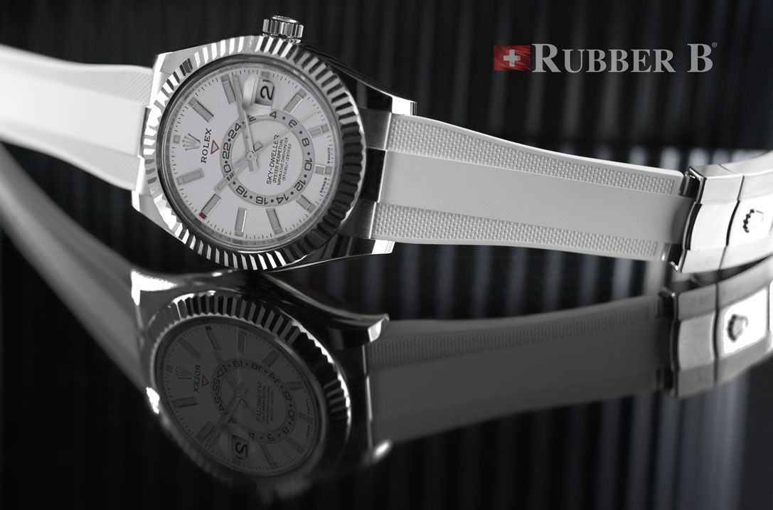 Rubber Strap for Rolex Sky-Dweller on Oysterflex